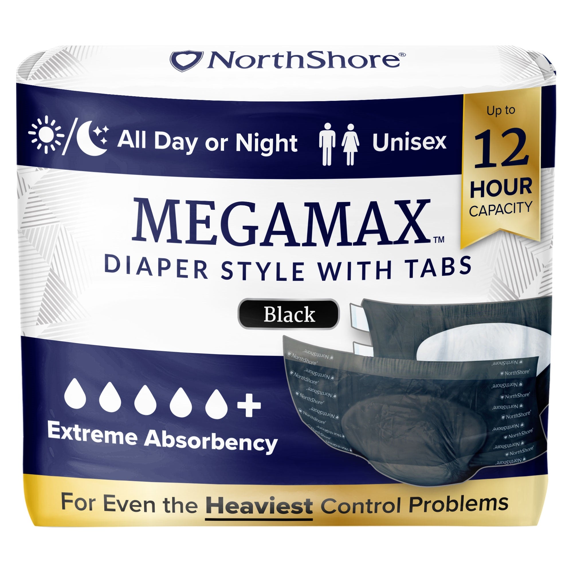 NorthShore MEGAMAX Black 10 Pack – MY ONLINE MEDICAL SUPPLIES